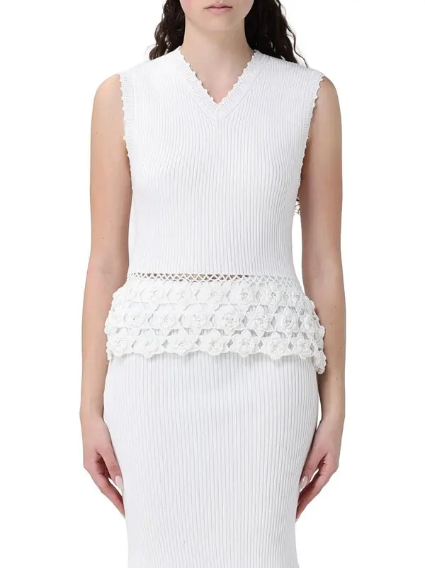 GANNI Sleeveless Top - White