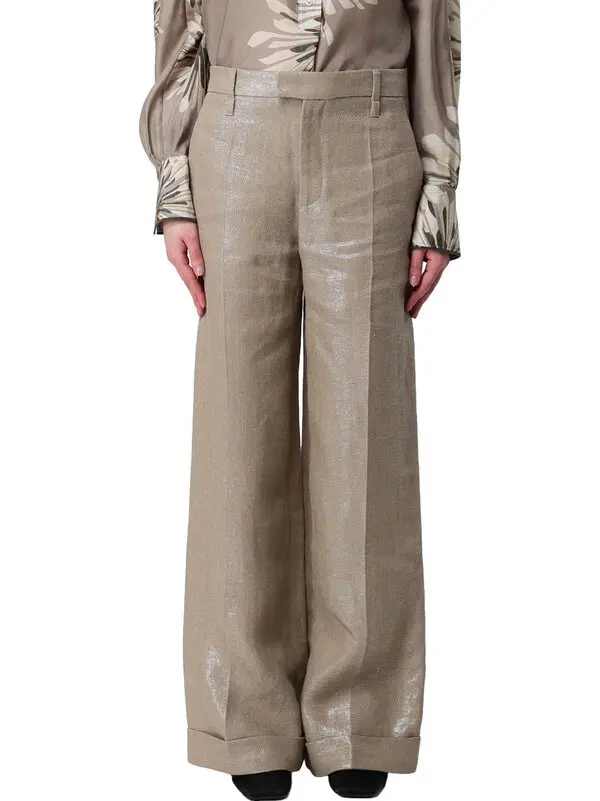 Brunello Cucinelli Wide Leg Pants - Beige