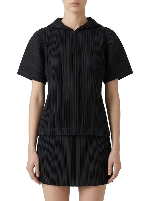 Issey Miyake Pleated Shirt - Black