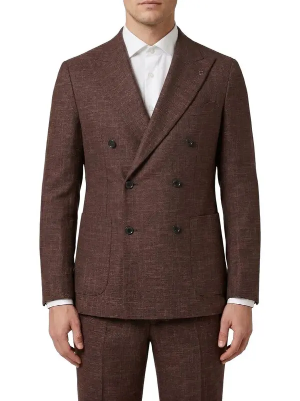 Tagliatore Double Breasted Blazer - Brown