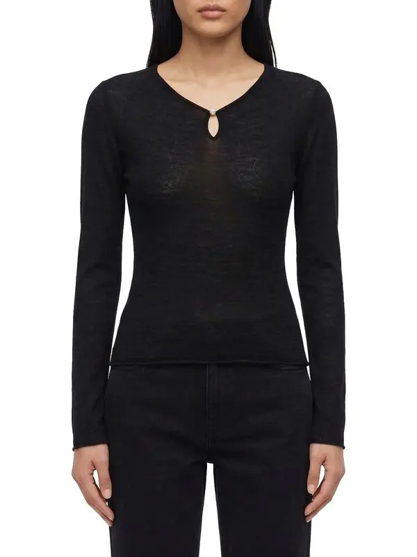 Carven Long Sleeve Sweater - Black