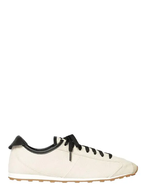 Jacquemus Les Tennis Sneakers In Organic Cotton Canvas - Beige