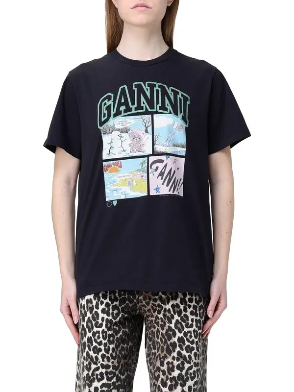 GANNI T-shirt - Black