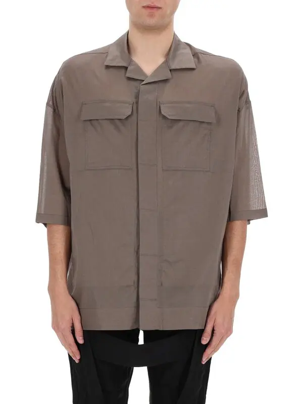 Rick Owens Casual Cotton Shirt - Grey