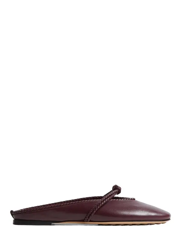Bottega Veneta Rosa Mary-jane Ballerina - Deep Mahogany