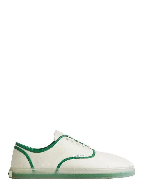 Bottega Veneta Serena Lace-up Sneakers - Alabaster/grass Green