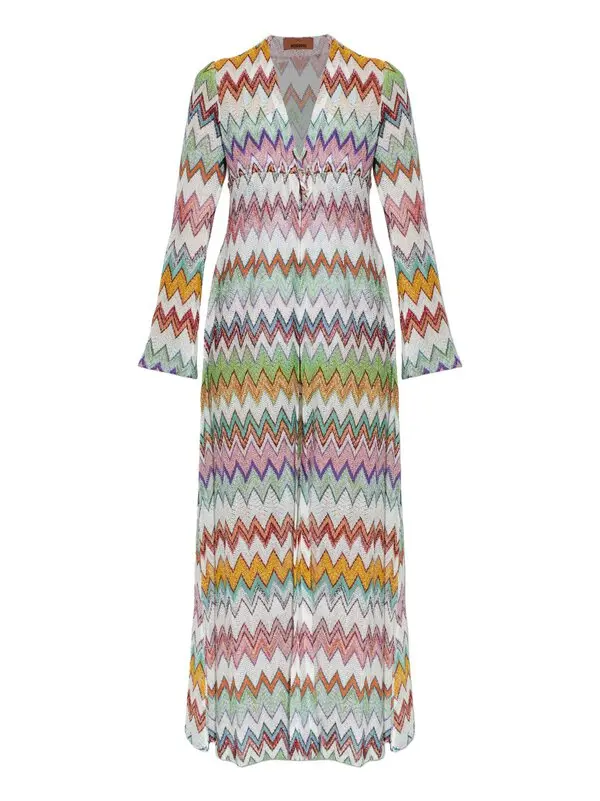 Missoni Long Cardigan With Lurex Thread - Multicolour