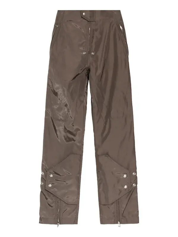 Rick Owens Belted Trousers - Brown