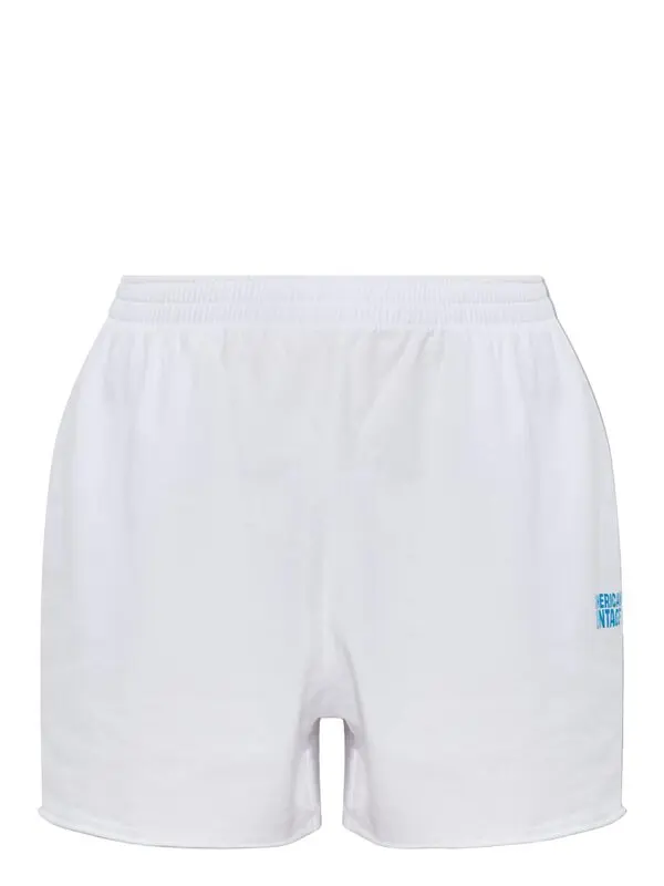 American Vintage Logo Shorts - White
