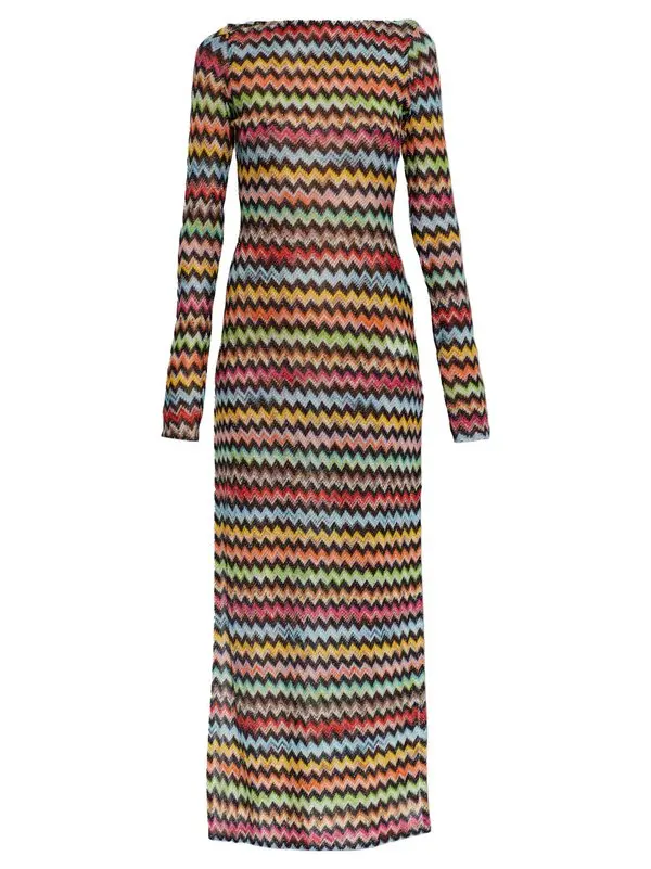 Missoni Long Sleeve Maxi Dress - Multicolour