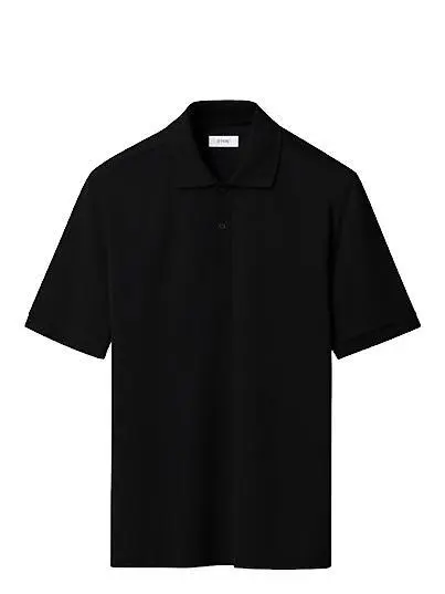 Eton Short-sleeved Cotton-piqué Polo Shirt - Black