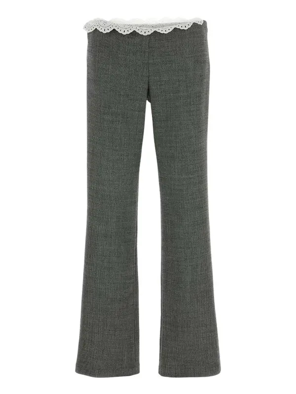 Magda Butrym Wide Leg Trousers - Grey