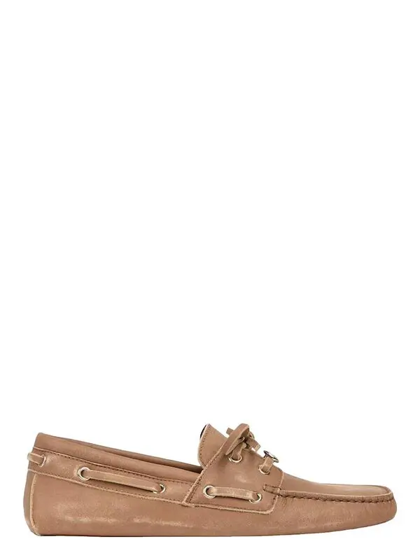 Gucci Boat Moccasins - Tan