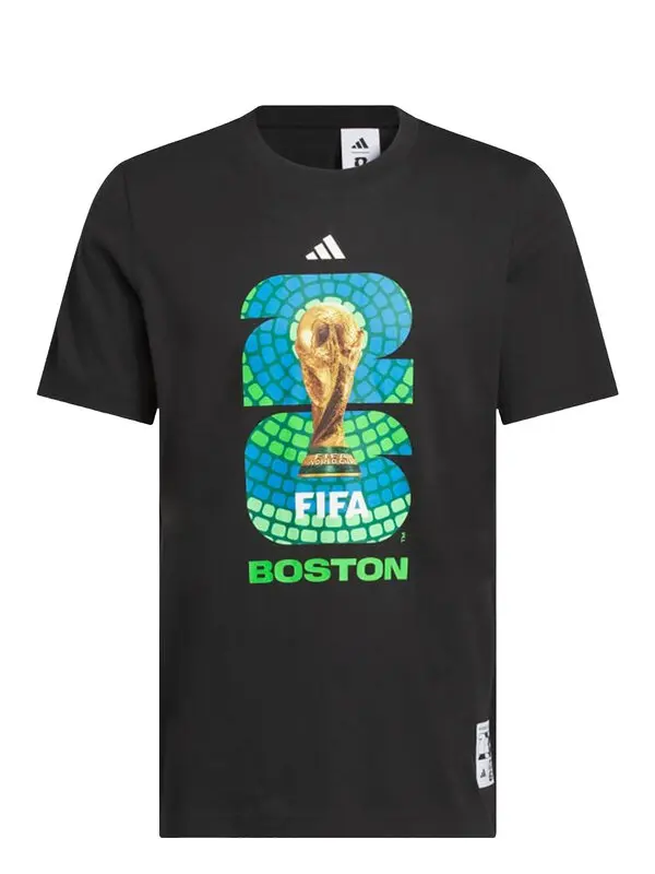 Adidas Fifa World Cup 26 Host City Boston Graphic T-shirt - Black