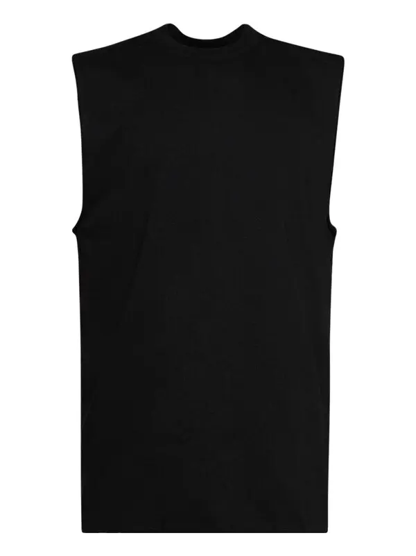 Rick Owens Jumbo Knit Sleeveless Tee - Black