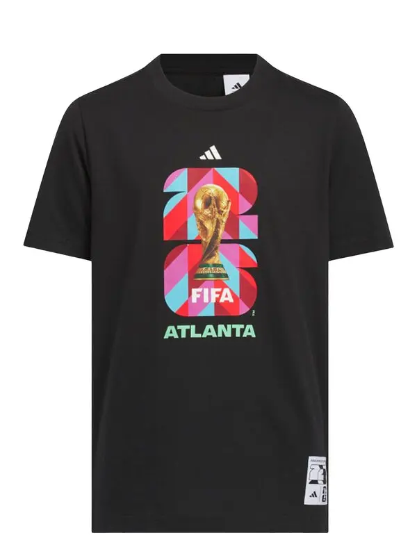 Adidas Fifa World Cup 26 Host City Atlanta Graphic T-shirt - Black