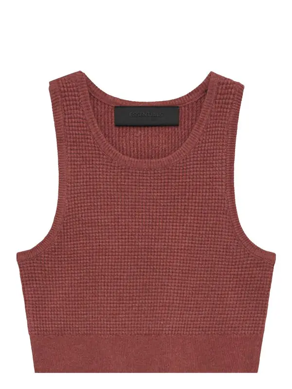 Fear Of God Waffle Sport Tank - Red