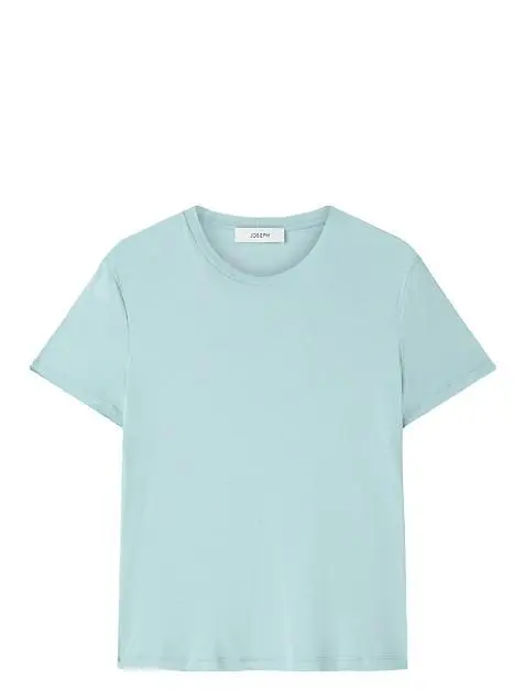 JOSEPH Livia Short-sleeved Cotton-jersey T-shirt - Chambray