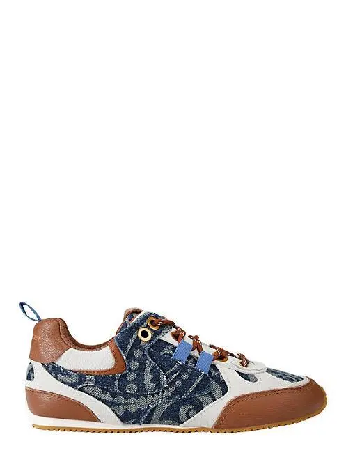 Kurt Geiger Denim Low Top Sneakers - Blue/pal.c