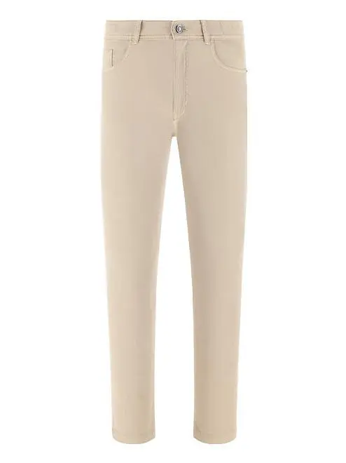 Boggi Milano Straight Regular-fit Stretch-denim Jeans - Beige