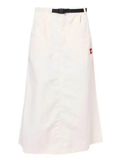 The North Face Belted Woven Midi Skirt - White Dune