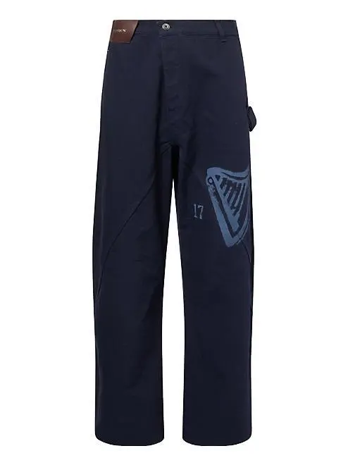 JW Anderson X Guinness Twisted Workwear Trousers - Indigo