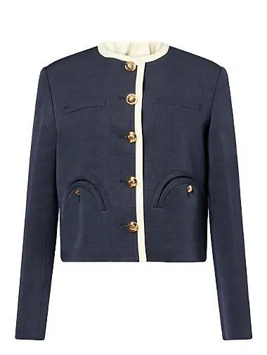 BLAZÉ MILANO Shamo Bolero Woven Jacket - Nuit
