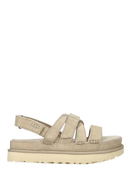 UGG Goldenstar Gleam Suede Sandals - Beige