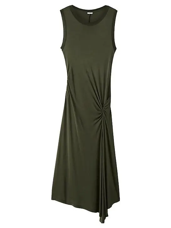 JOSEPH Sleeveless Jersey Maxi Dress - Palm Leaf