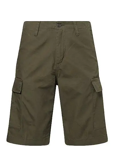 Carhartt Work In Progress Regular Patch-pocket Cotton Cargo Shorts - Cypress