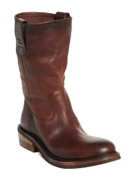 Miu Miu Slouchy Leather Boots - Caffe