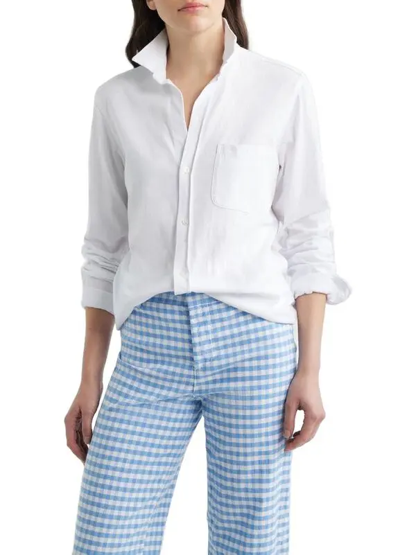 Frank & Eileen Waverly Cotton Shirt - White