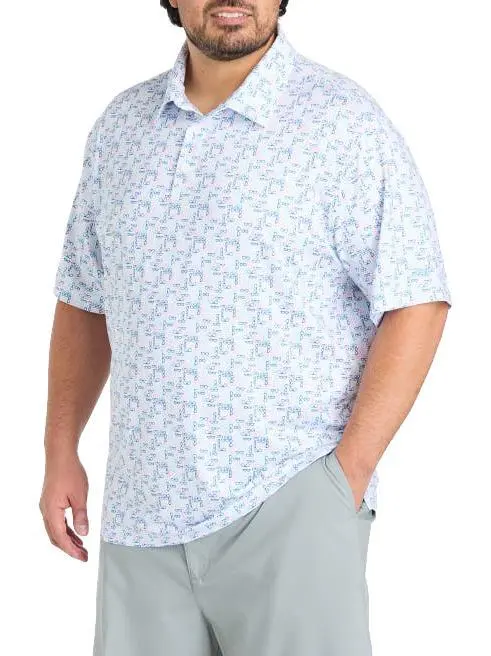 REEBOK Big & Tall Shades Performance Polo Shirt - Multi