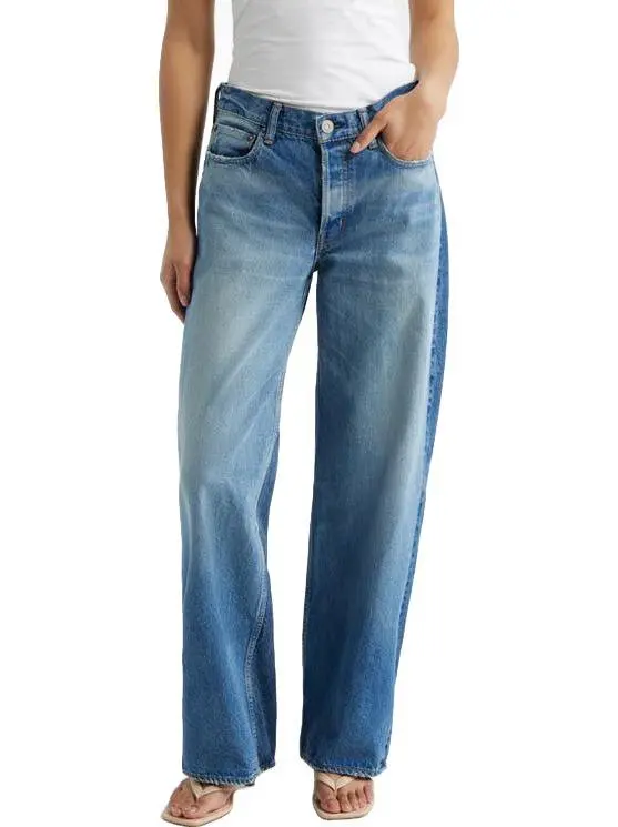 Moussy Vintage Phillipston High-waist Straight-leg Jeans - Blue