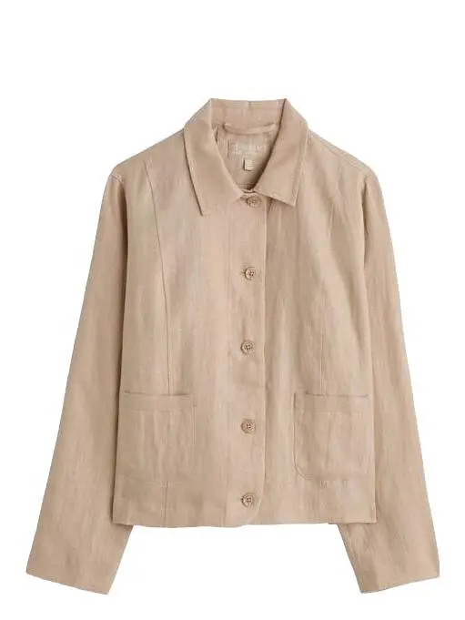 SEASALT CORNWALL Arame Linen Jacket - Whelk
