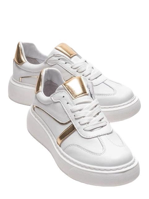 FOREVER & ALWAYS SHOES Ivara Leather Sneaker - White