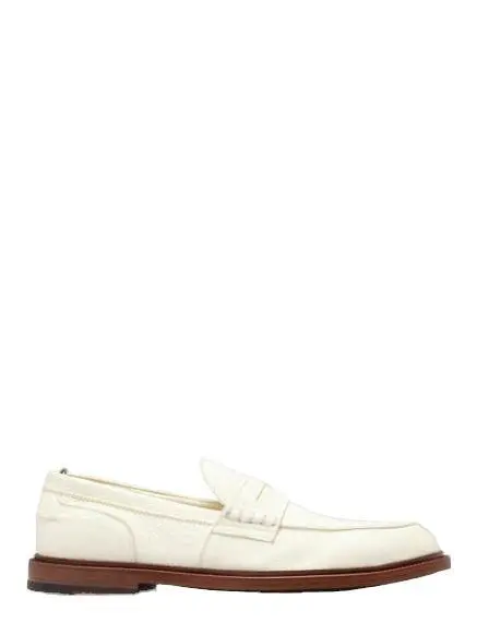 Officine Creative Leather Penny Loafers - White