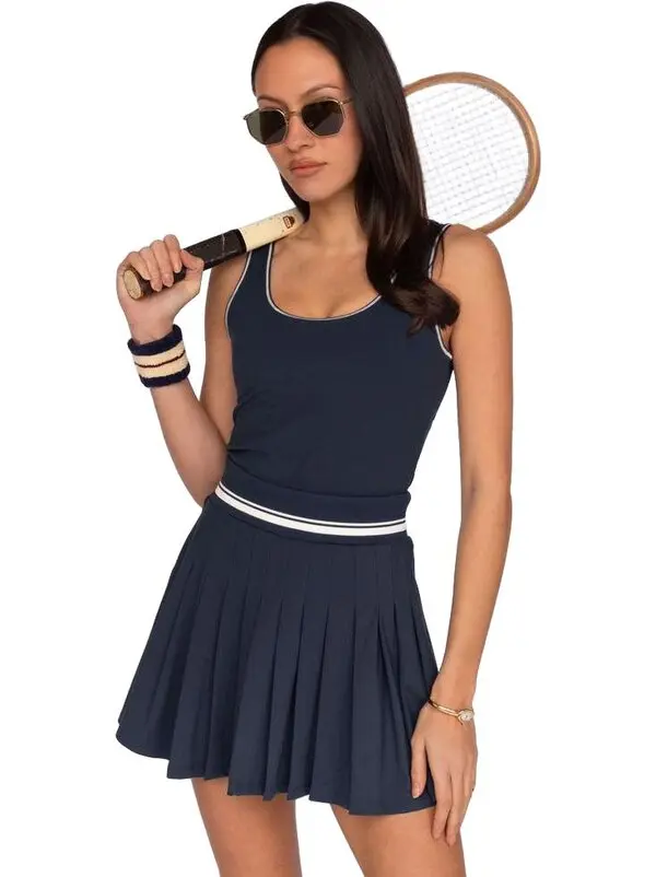FORE-TÉ CLUB ATTIRE Pleated Tennis Skort - Oxford