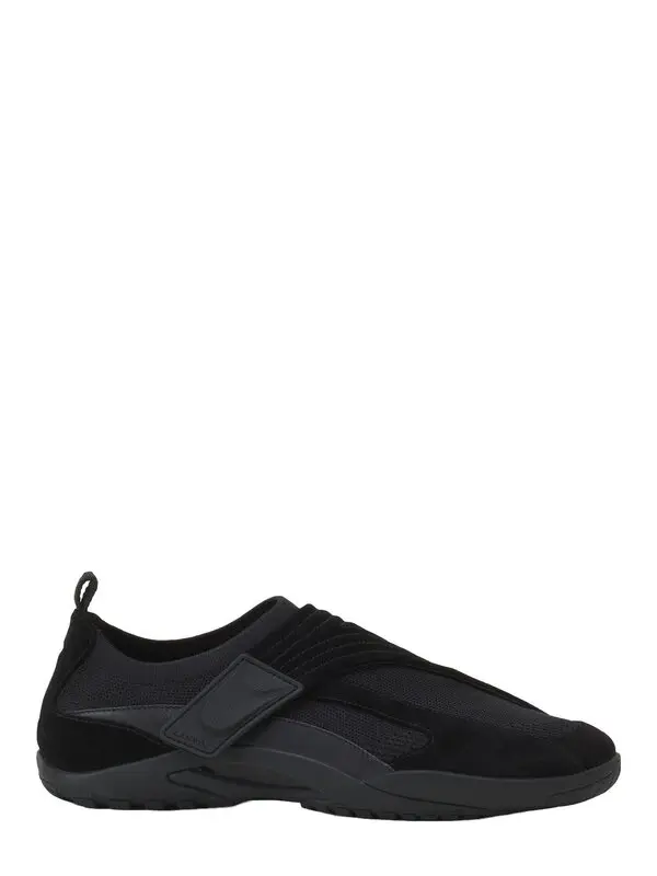 LANVIN Lnv1 Knit And Suede Sneakers - Black/black