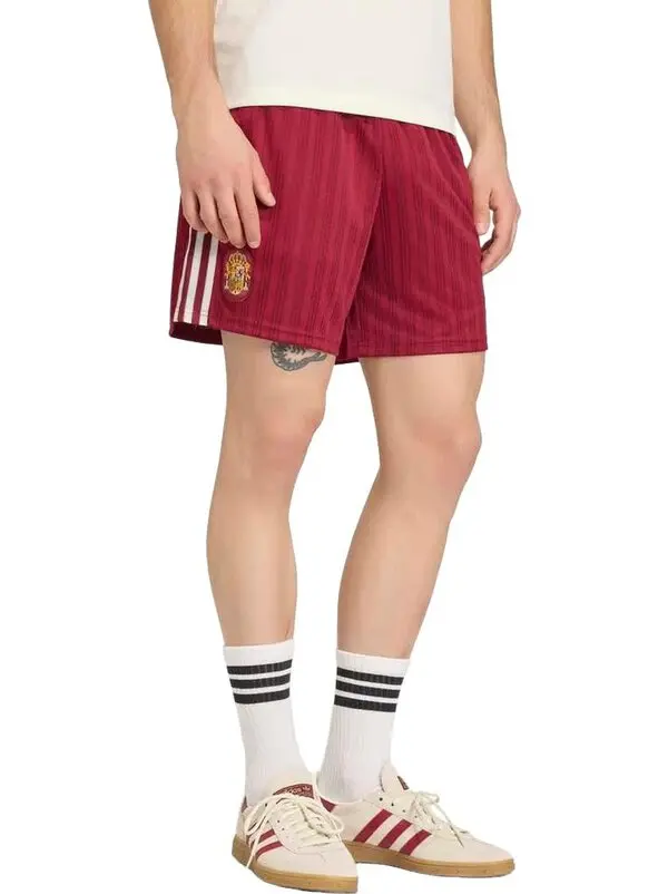 Adidas Spain National Team Originals Jacquard Knit Shorts - Red