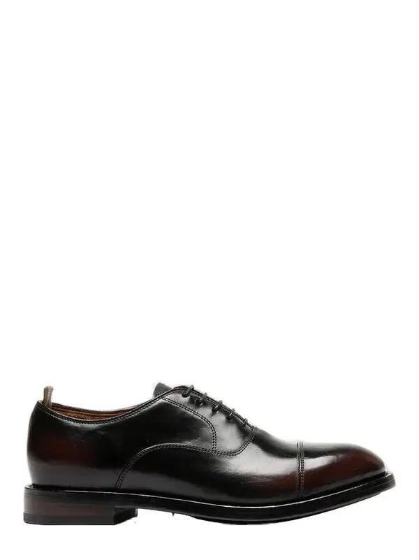 Officine Creative Temple 001 Leather Oxford Shoes - Burgundy