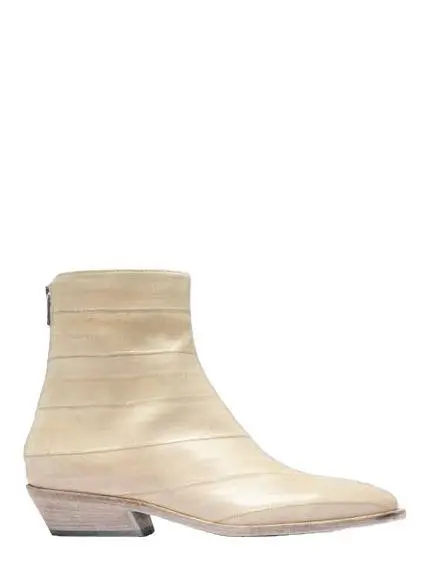 Officine Creative Leather Ankle Boots - White