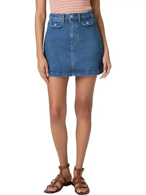 Paige Janelle Denim Miniskirt - Laguna