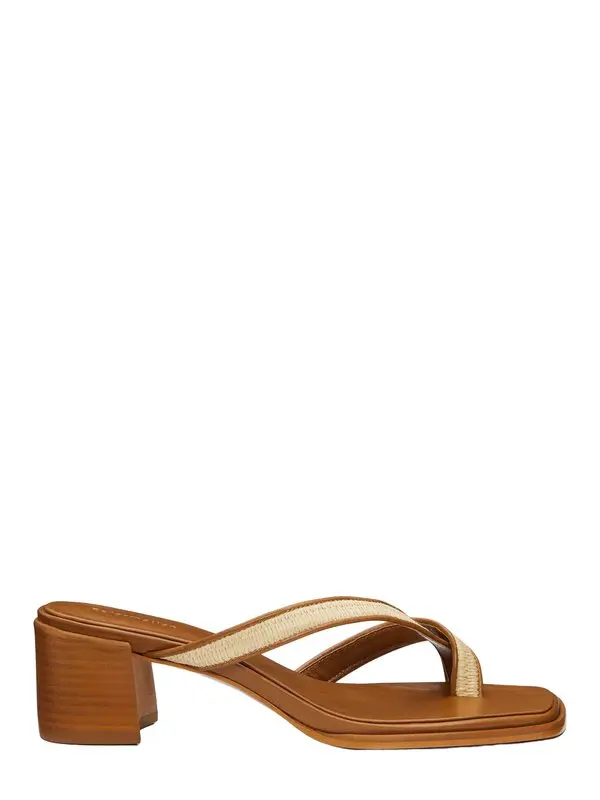 REFORMATION Sonoma Heeled Sandal - Natural