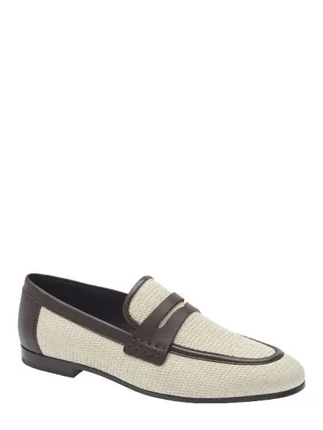 Brunello Cucinelli Techno Raffia Penny Loafer - C112 Corda