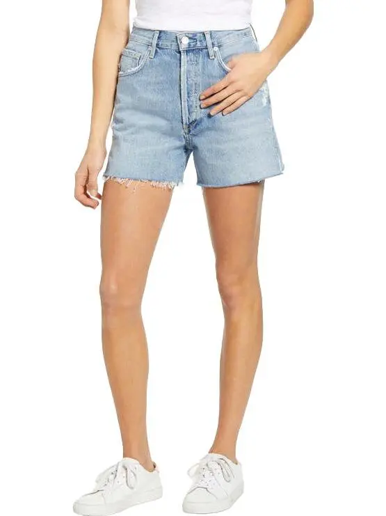 AGOLDE Ultra-high Waist Cutoff Denim Shorts - Chimes