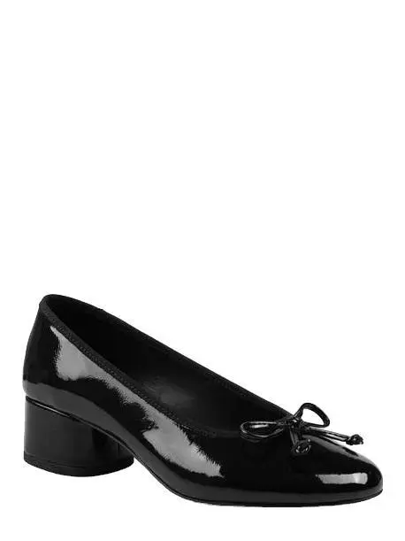 CANDIE'S Savage Round-toe Pump - Black Faux