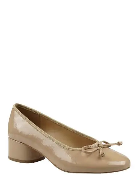 CANDIE'S Savage Round-toe Pump - Natural Faux