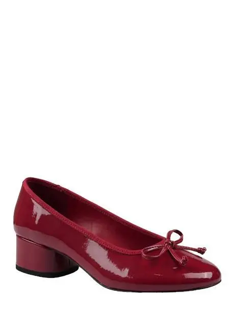 CANDIE'S Savage Round-toe Pump - Red Faux