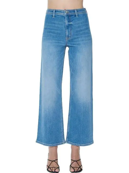 PISTOLA Penny Crop High-waist Wide-leg Jeans - Solina